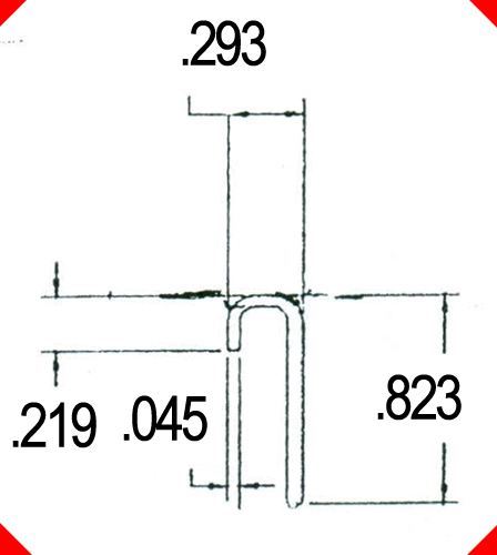 Aluminum J-Rail, 7/8" (8')