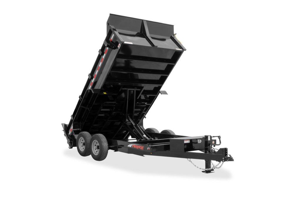 Low Profile Scissor Lift Dump Trailer - Mirage Trailers
