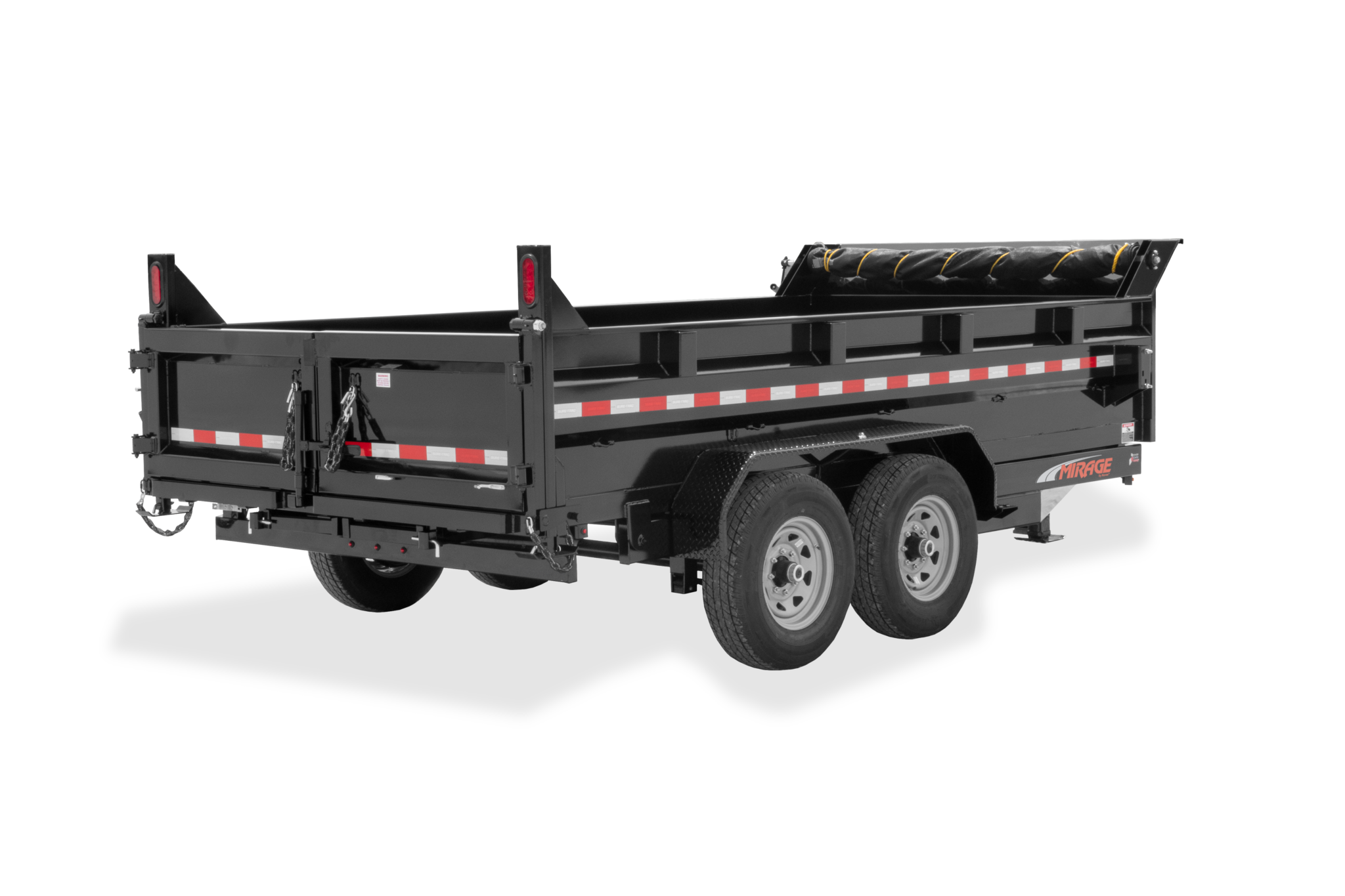 Low Profile Scissor Lift Dump Trailer - Mirage Trailers