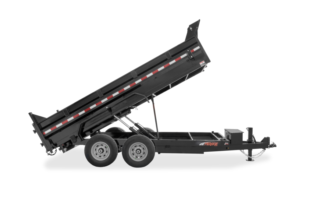 Low Profile Scissor Lift Dump Trailer - Mirage Trailers